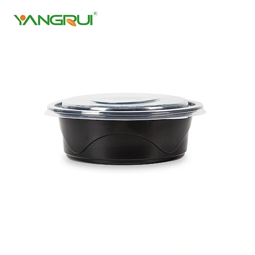 yangrui 28oz Round Bowl - extra large plastic bowl with lid and plastic ...